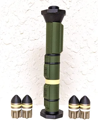 AT4 Spring-Loaded Rocket Launcher | Print-in-Place by Rexi Labs ...