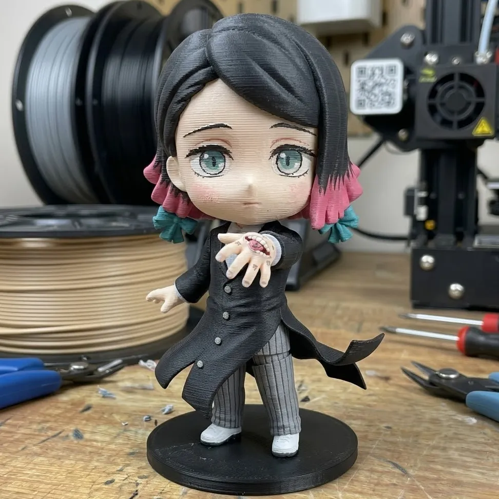 Enmu Lower Rank One Chibi Figure - Free 3D Print Model - MakerWorld