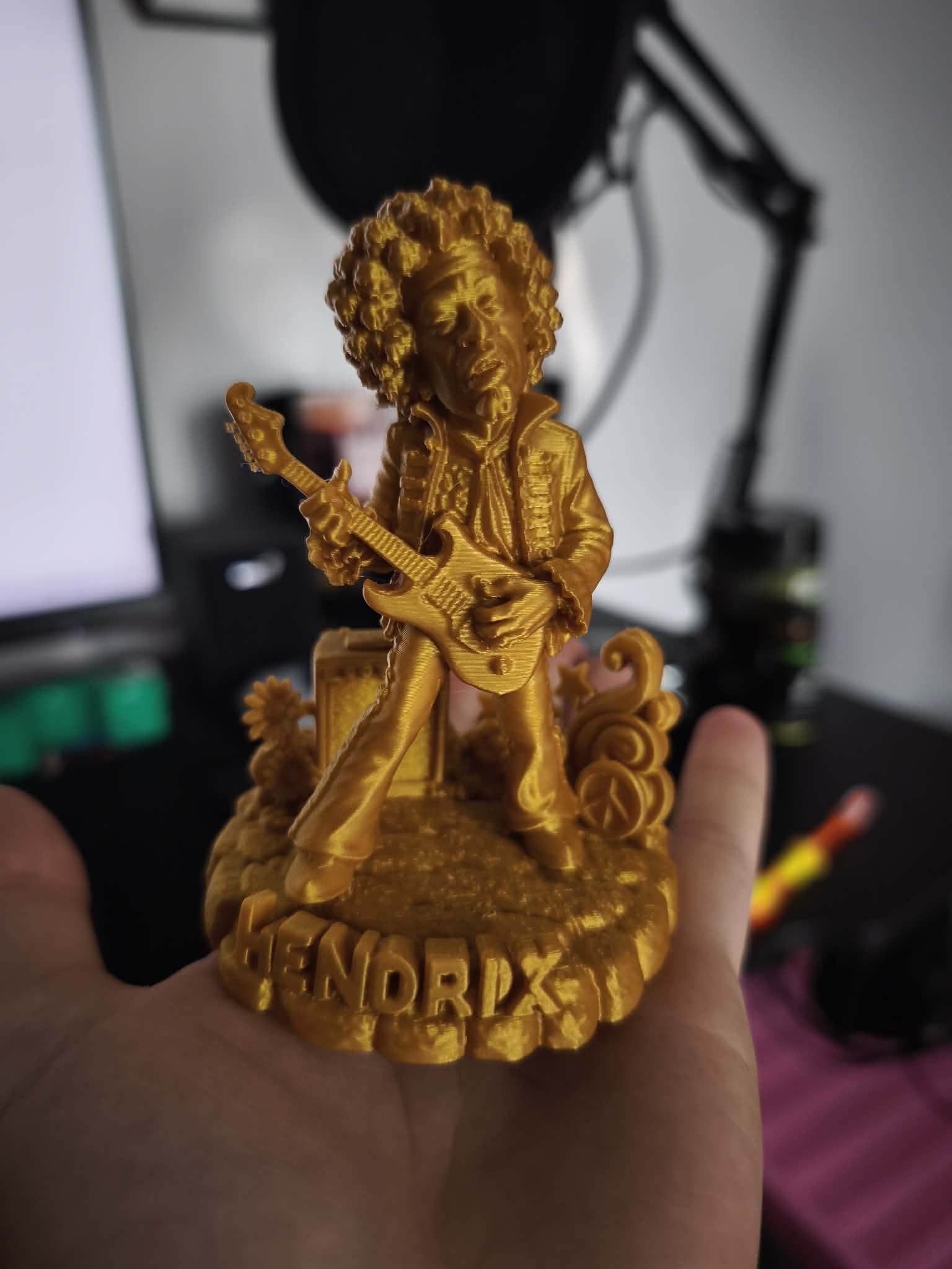 Hendrix – Serie Leyendas del Rock - Modelo de impresión 3D gratuito ...