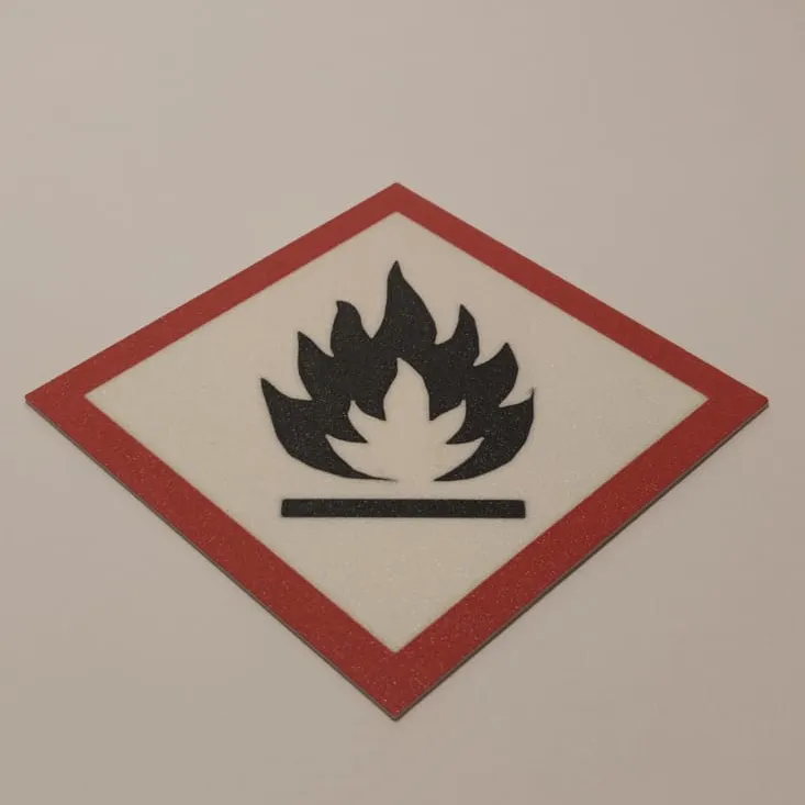 GHS02 - Flammable (Hazard pictograms) by RiTiSoNo - MakerWorld