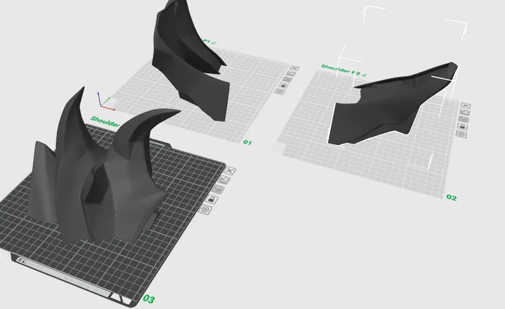 Daedric Shoulder Armor Skyrim - Free 3D Print Model - MakerWorld
