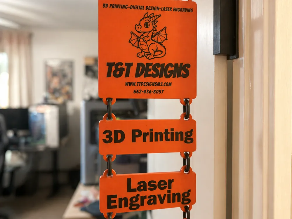 Customizable Sign for Vendor booth arm - Free 3D Print Model - MakerWorld