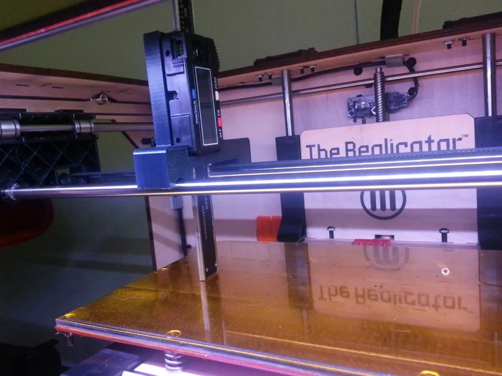 Caliper Calibrator \ Depth Gauge for Replicator 2 - Free 3D Print Model ...