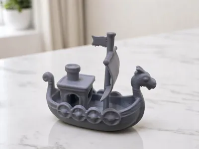 Viking Ship Benchy by ILImy2024 MakerWorld: Download Free 3D Models