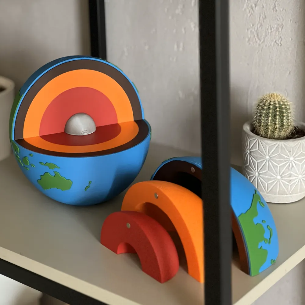 Earth layers - Free 3D Print Model - MakerWorld