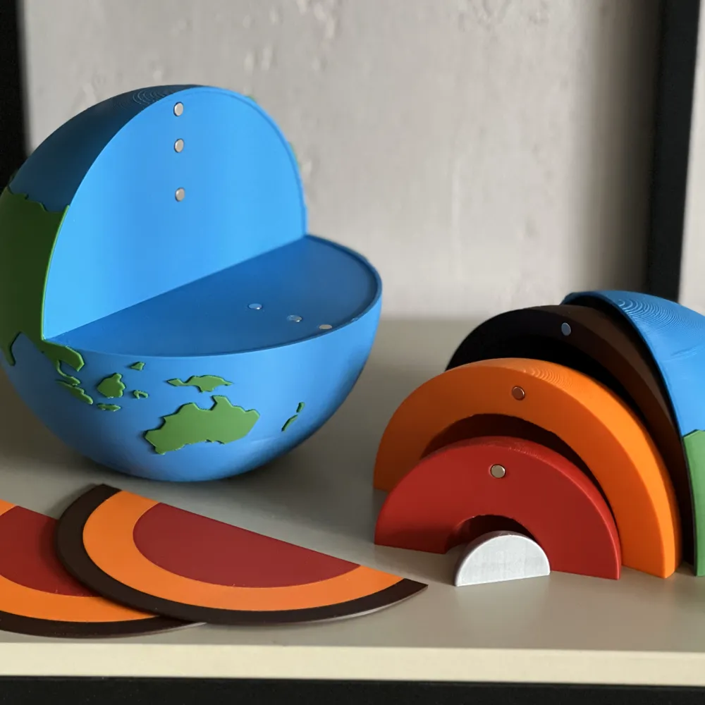 Earth layers - Free 3D Print Model - MakerWorld