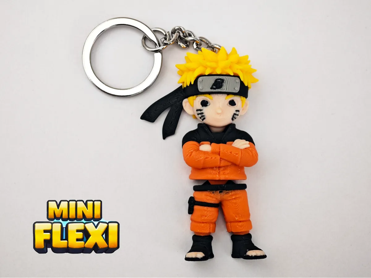 Naruto Mini Flexi – Articulated Ninja Figure - Free 3D Print Model ...