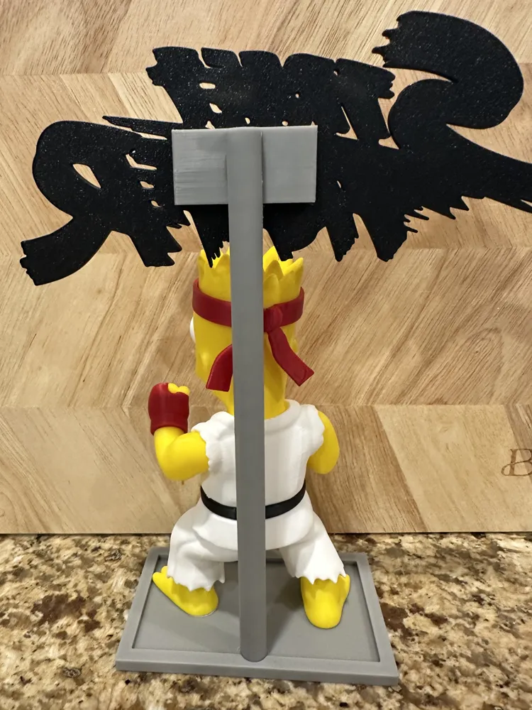 Street Fighter Bart Display Stand - Free 3D Print Model - MakerWorld