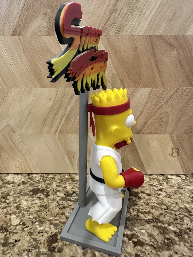 Street Fighter Bart Display Stand - Free 3D Print Model - MakerWorld
