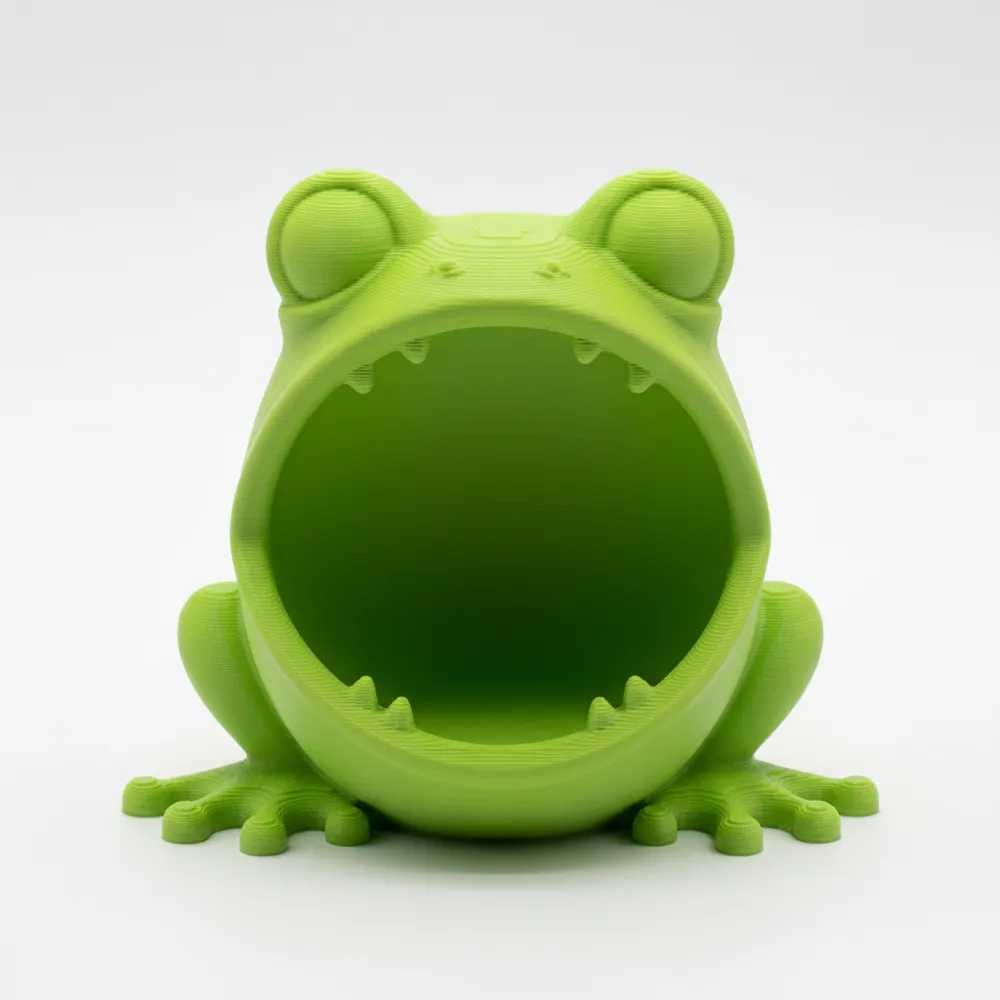 Frog Office Organizer– Wide Mouth Storage Items - Free 3D Print Model ...