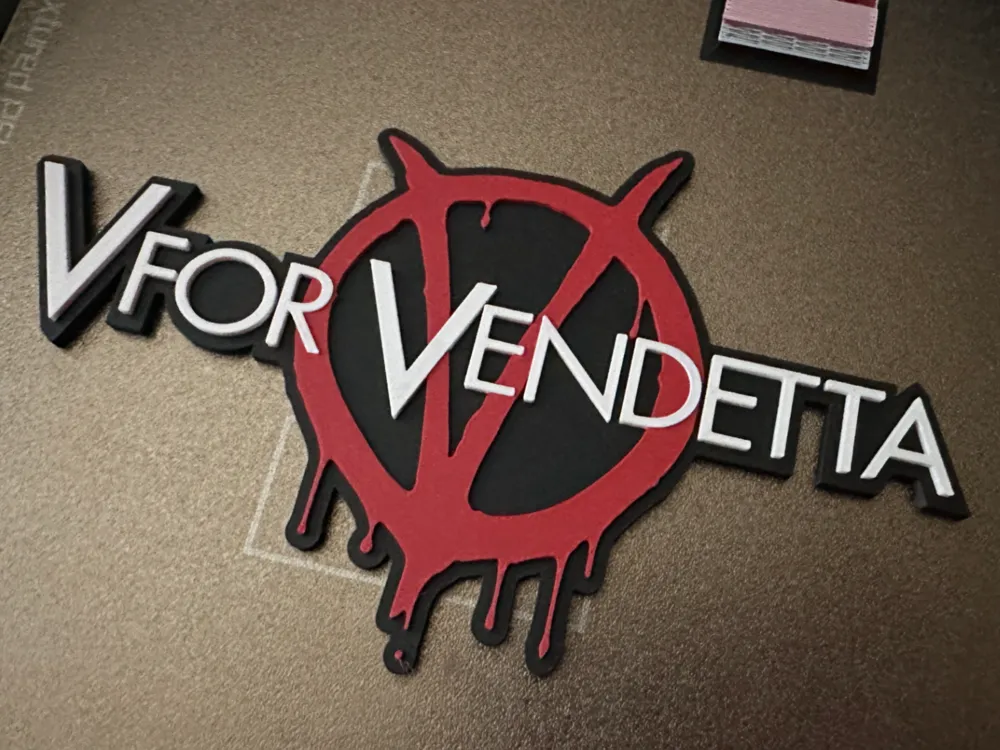 V for Vendetta Logo by BadAnvil - MakerWorld