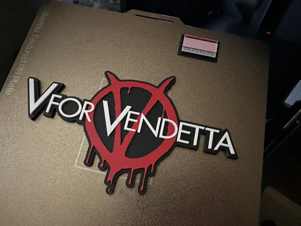 V for Vendetta Logo by BadAnvil - MakerWorld