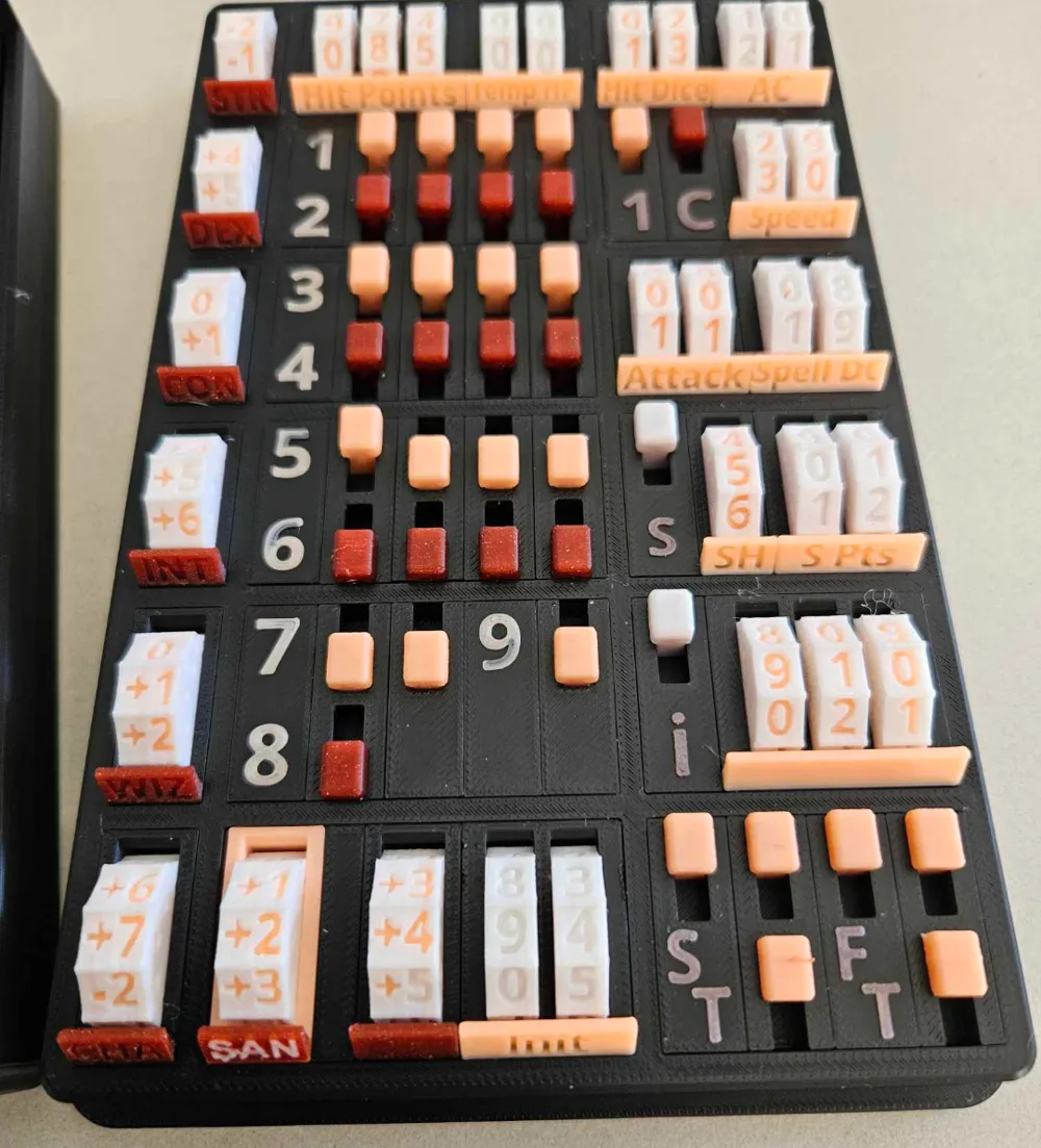 Ultimate DnD Character and Spell Tracker - Free 3D Print Model - MakerWorld