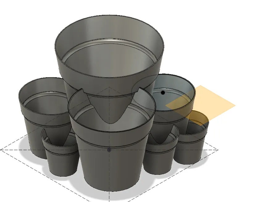 Multi Planter (7 merged planters) by Maanprint - MakerWorld