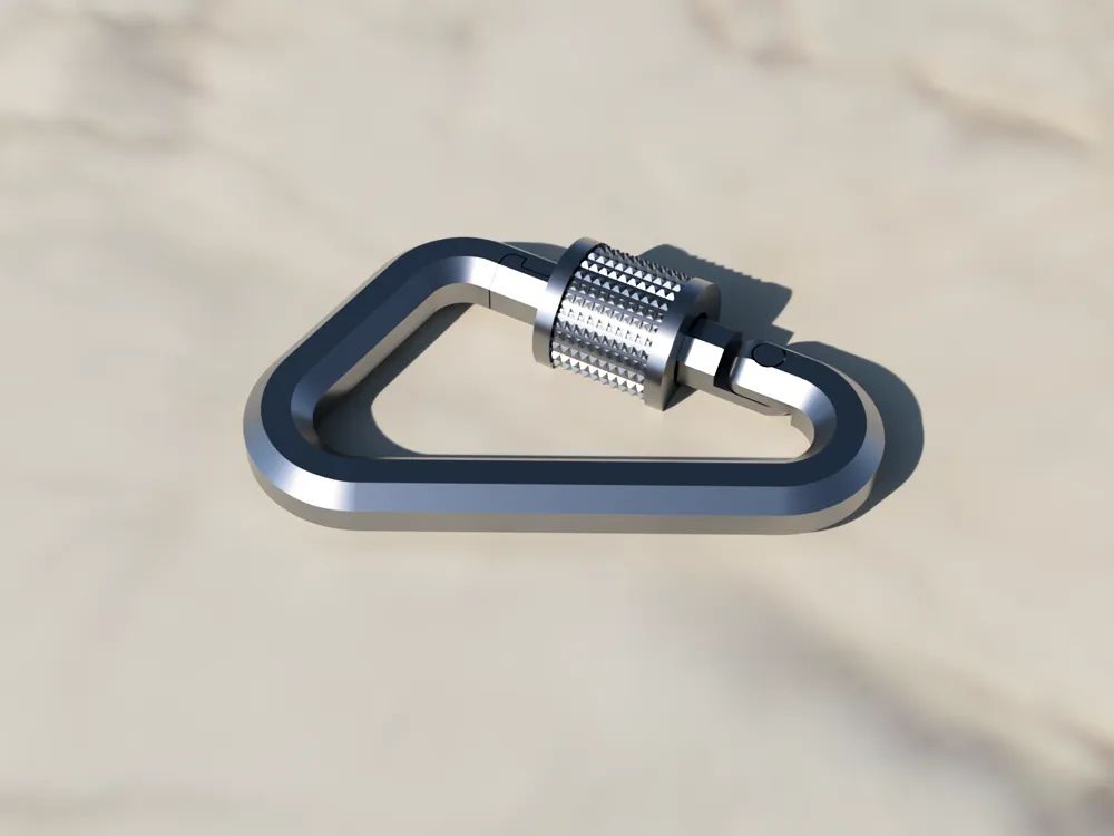 The Ultimate Screwgate Carabiner (Print-in-place) - Free 3D Print Model ...