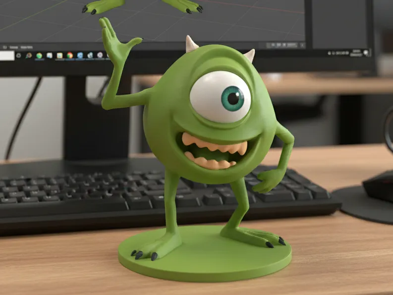Mike Wazowski from Monster Inc. - Multipart - Free 3D Print Model ...