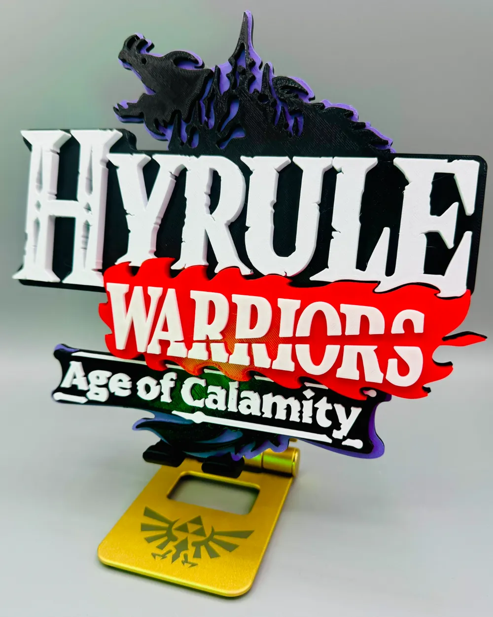 Zelda Age of Calamity Logo Display Stand by Hylijan - MakerWorld