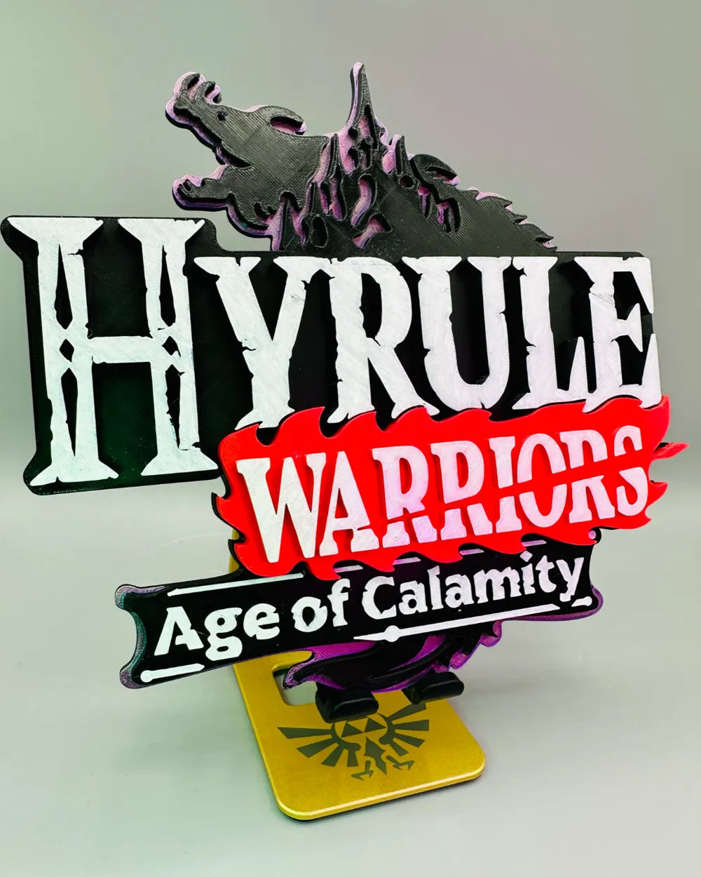 Zelda Age of Calamity Logo Display Stand by Hylijan - MakerWorld