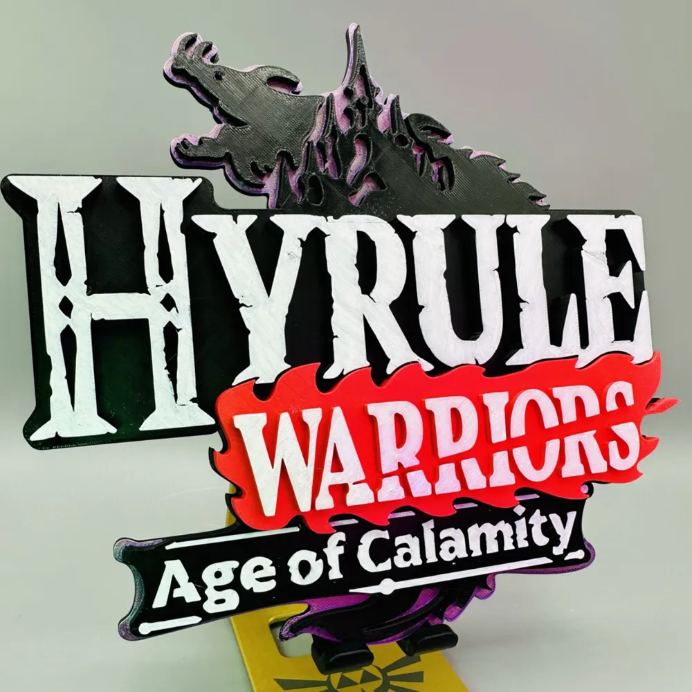Zelda Age of Calamity Logo Display Stand by Hylijan - MakerWorld