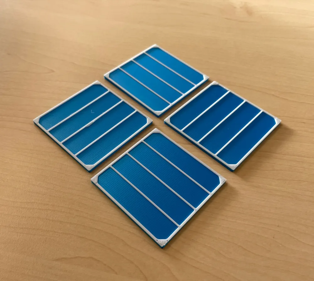 Solar Panel Coasters - Free 3D Print Model - MakerWorld
