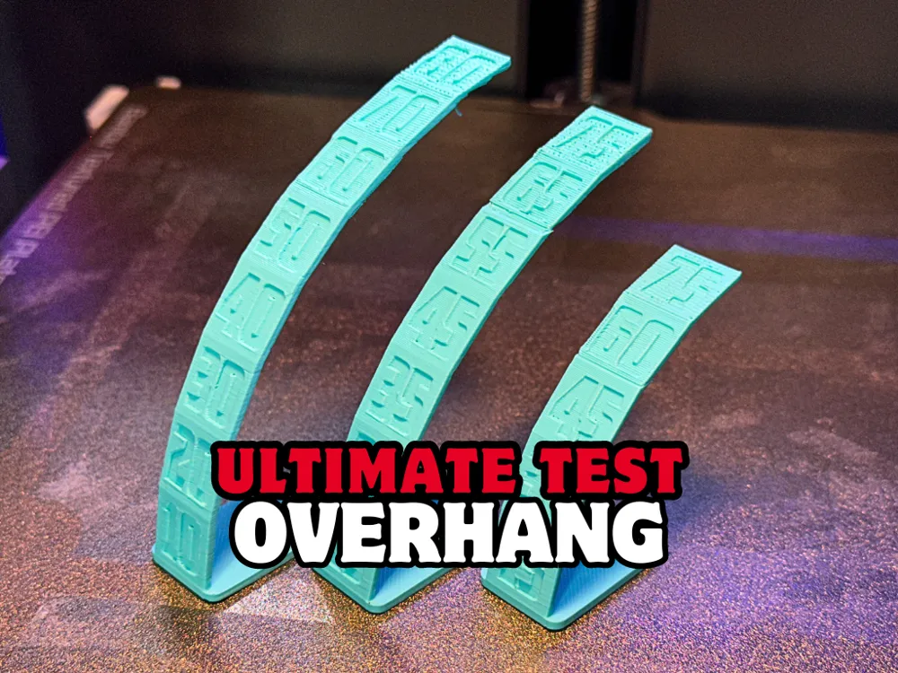 Ultimate Overhang Test - X1C P1P P1S A1 by 3DinPlastic - MakerWorld