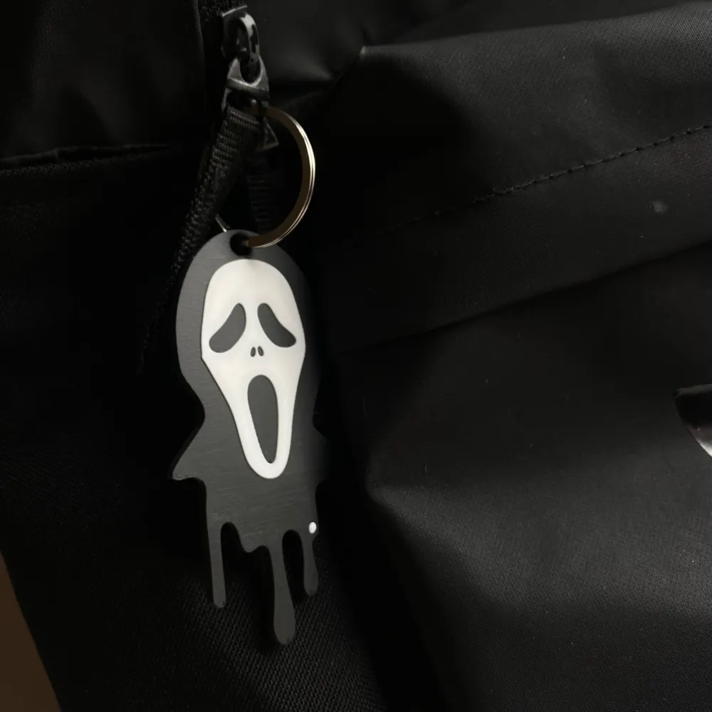 Creepy|Scream|Ghost Face Keychain|Halloween by GeometricStyle - MakerWorld