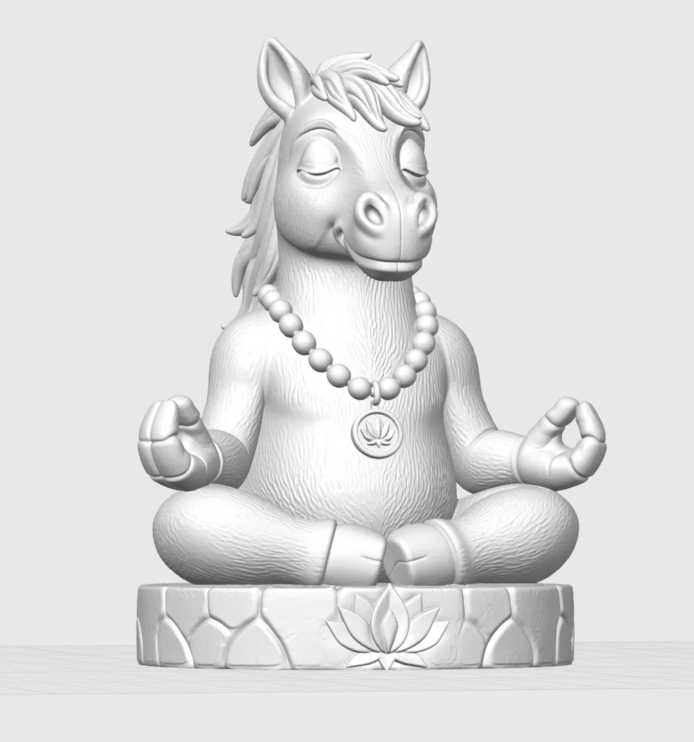 ZEN HORSE - Master of harmony - Free 3D Print Model - MakerWorld