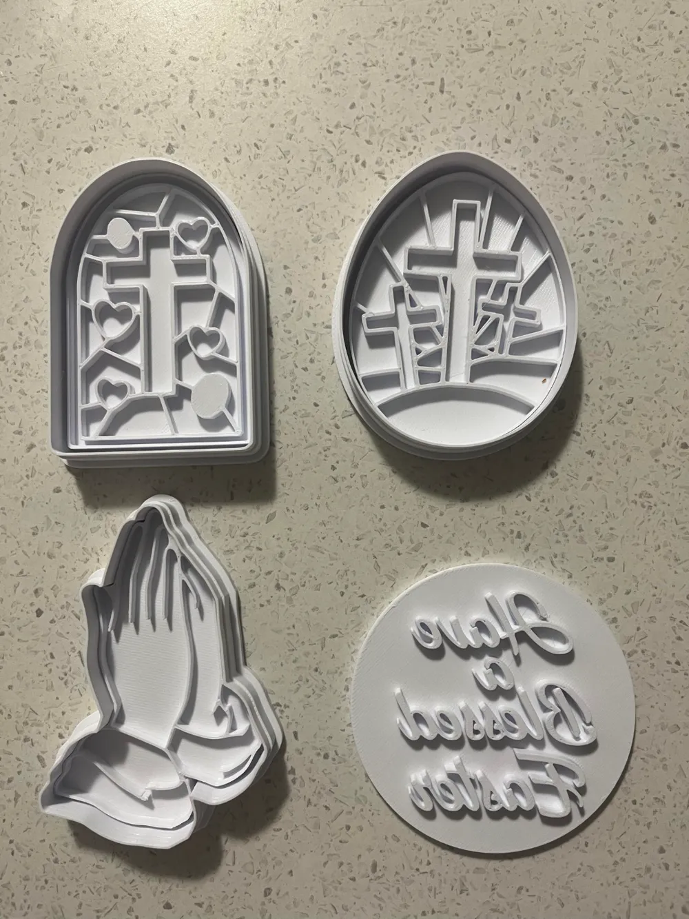 Easter cookie cutters and stamps by Bean Eating Cookies - MakerWorld