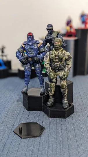 Modular Hexagon Display Stand Set by standitupstore - MakerWorld