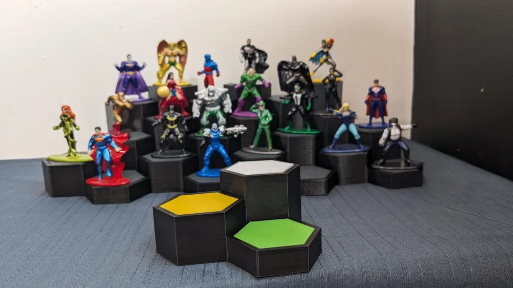 Modular Hexagon Display Stand Set by standitupstore - MakerWorld