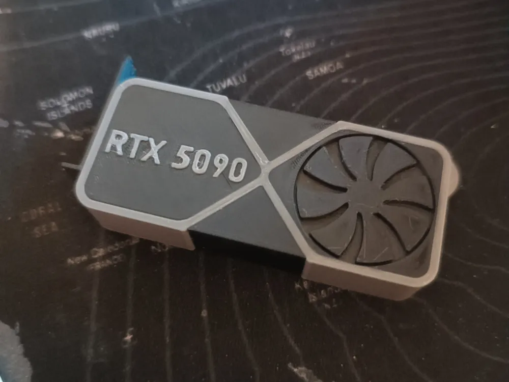 Nvidia RTX 5090 keychain by zlaby MakerWorld: Download Free 3D Models