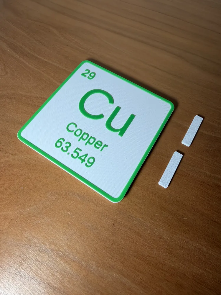 Periodic Element Word Tiles – Custom & Stackable - Free 3D Print Model ...