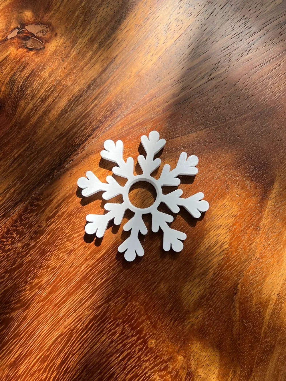 Snowflake Fidget Spinner by angrelou - MakerWorld