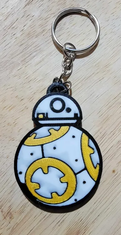 Star Wars BB8 keychain by nicodeimos - MakerWorld