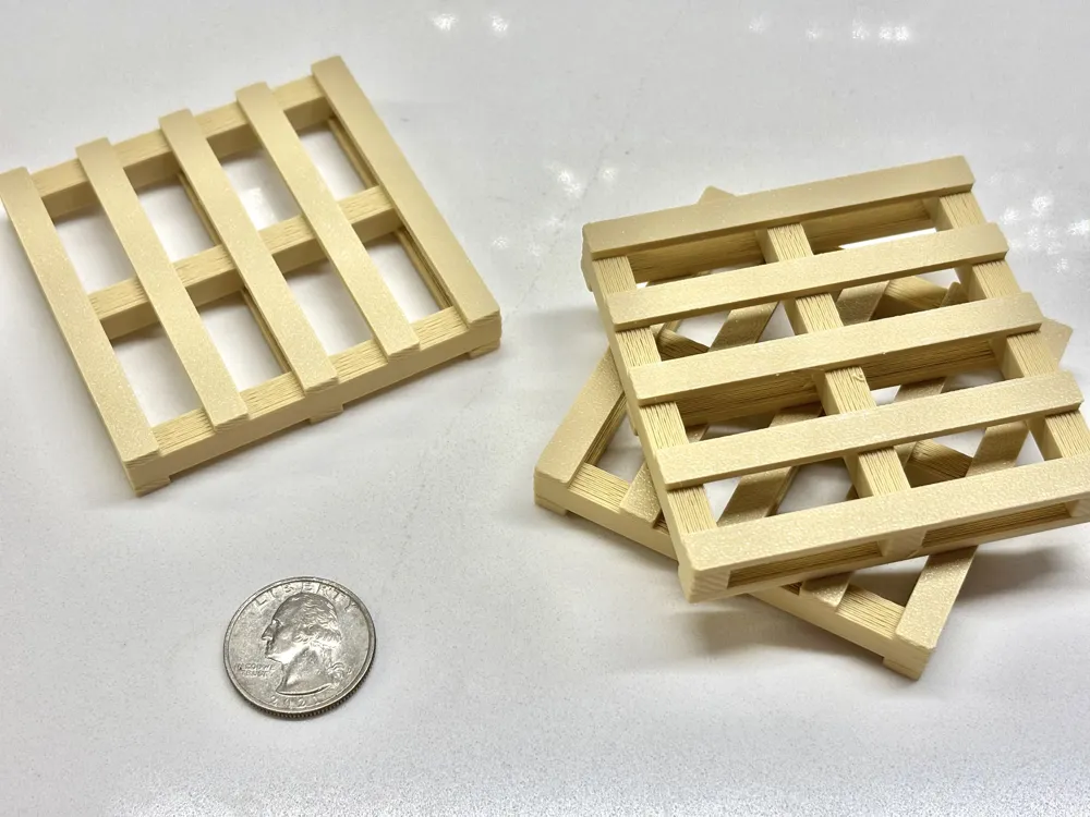Mini Wooden Pallet | 1:12 Scale | CyberBrick by Mini Makers MakerWorld ...