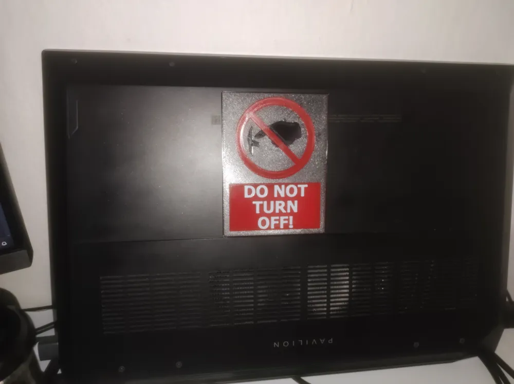 Do not turn off Warning by Marinade MakerWorld: Download Free 3D Models