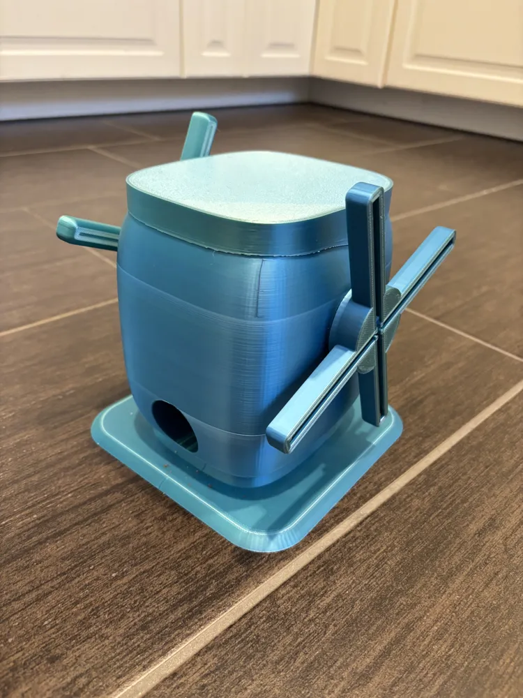 Cat / Dog Treat Dispenser with Metal Ball Sound - Free 3D Print Model ...