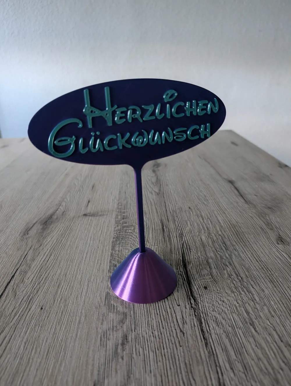 Congratulations stand cake topper by Fabian MakerWorld: Download Free 3D Models