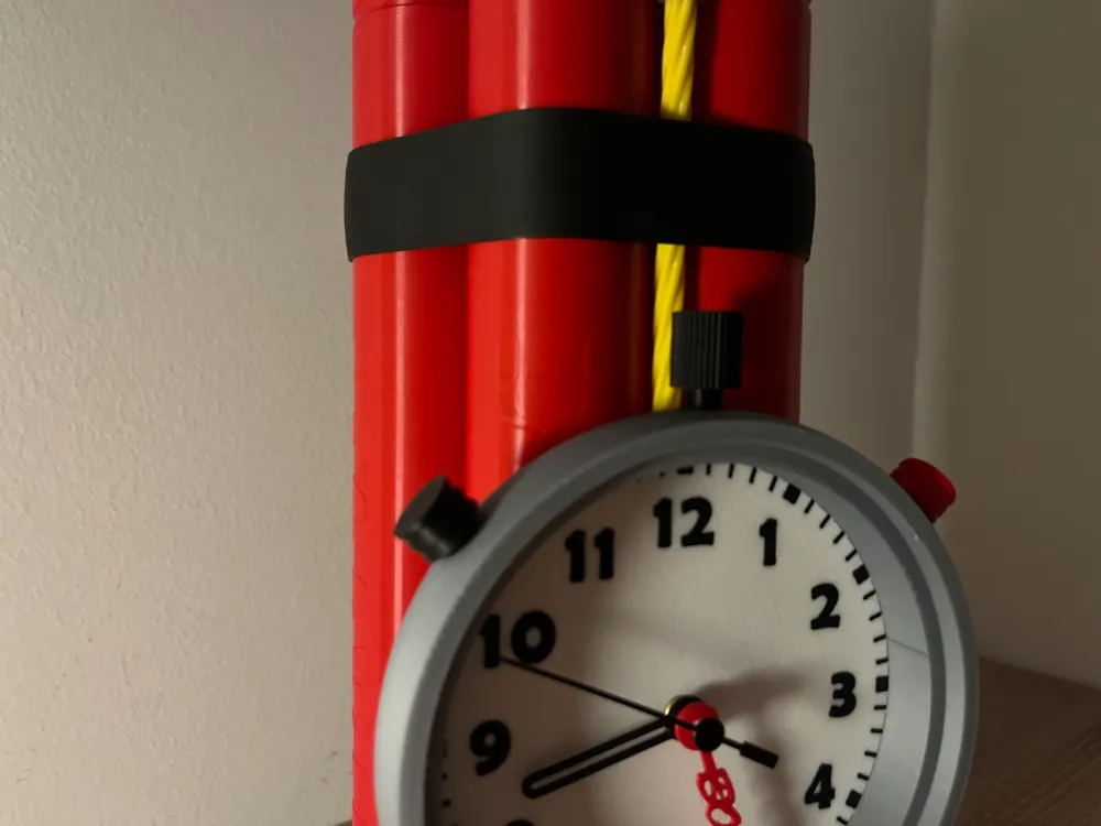 Dynamite Clock Kit-011 Vertikal version by Rober7Crow MakerWorld ...