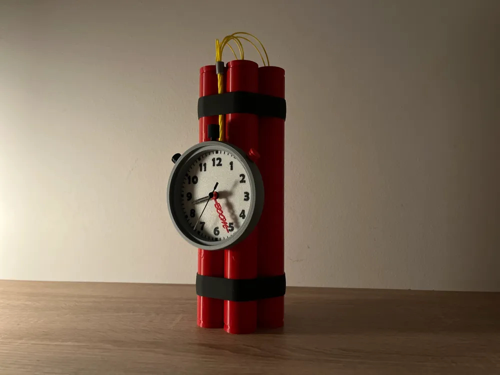 Dynamite Clock Kit-011 Vertikal version by Rober7Crow - MakerWorld