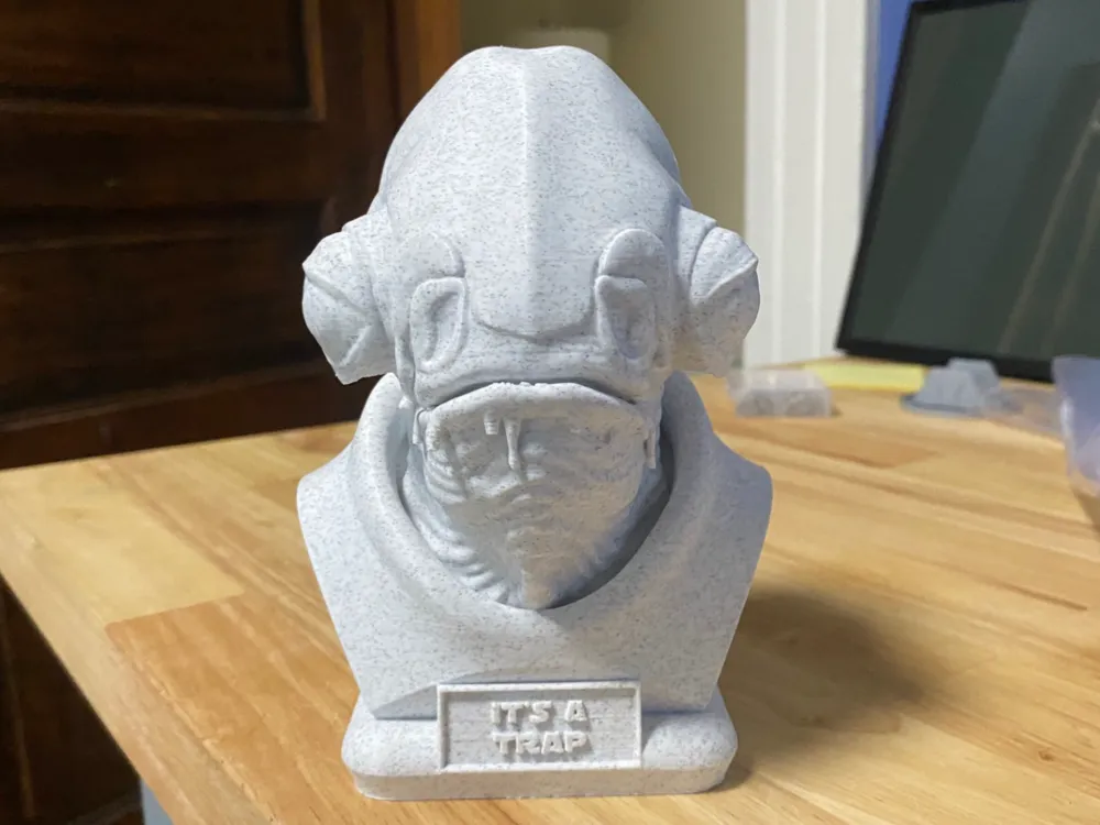 Admiral Akbar Bust Statue by lukeinthegarage - MakerWorld