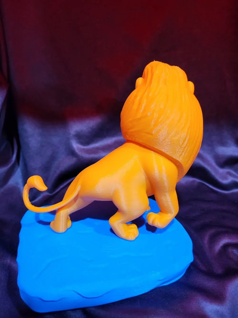 Mufasa Lion King Figure - No AMS Sunset Silhouette - Free 3D Print ...