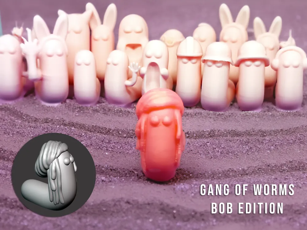 Gang of Worms - Bob Edition by Valeria Momo - MakerWorld