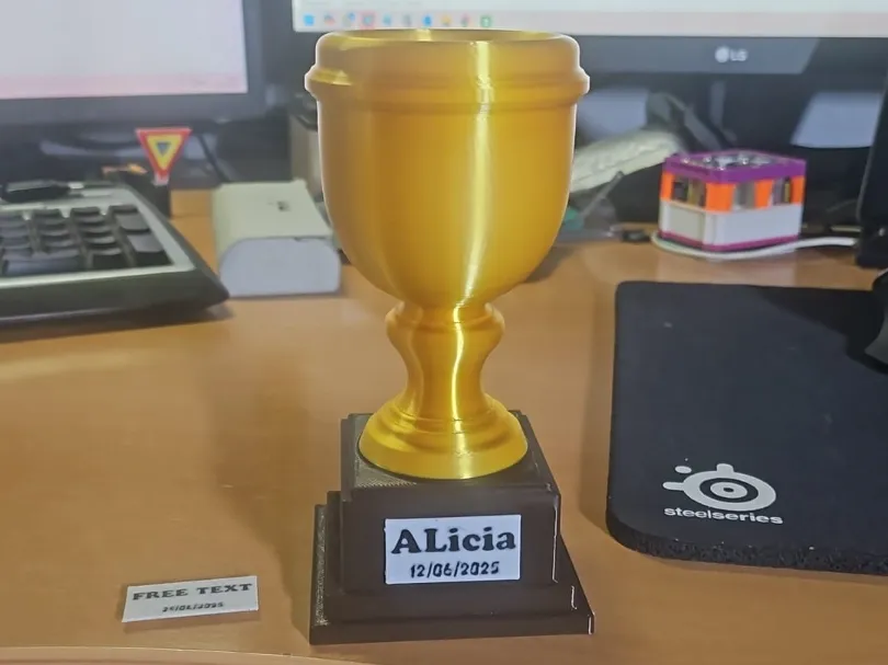 Editable Trophy Cup Text by DaViNcHi MakerWorld: Download Free 3D Models