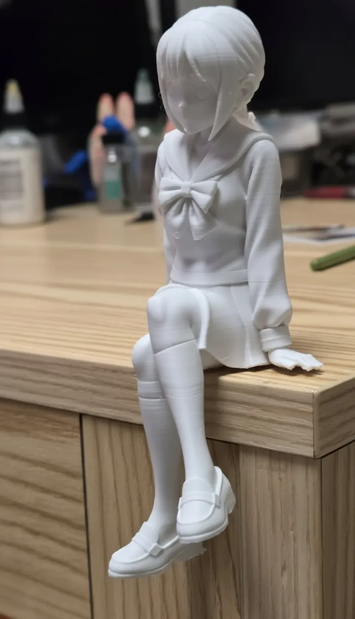 Seated JK girl by xtjl34 MakerWorld: Download Free 3D Models