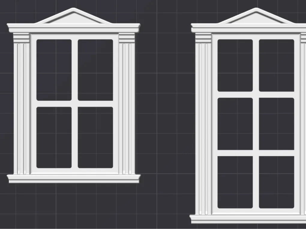 Dollhouse Windows - Free 3D Print Model - MakerWorld