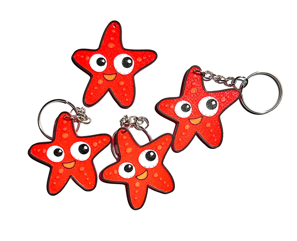Cute Starfish Keychain by airbase - MakerWorld