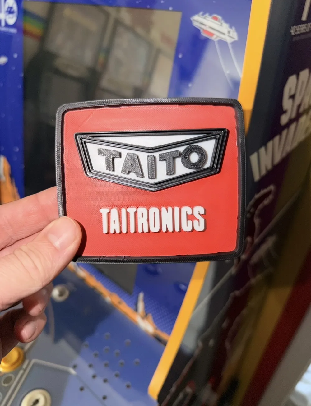 TAITO Taitronics Retro Logo / Sign - Free 3D Print Model - MakerWorld