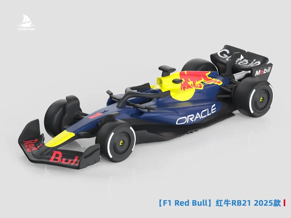 【Red Bull Racing】Red Bull RB Car 2025 Livery F1 Race Car 1/32 Scale Body by SAMPAN棱界复刻 - MakerWorld