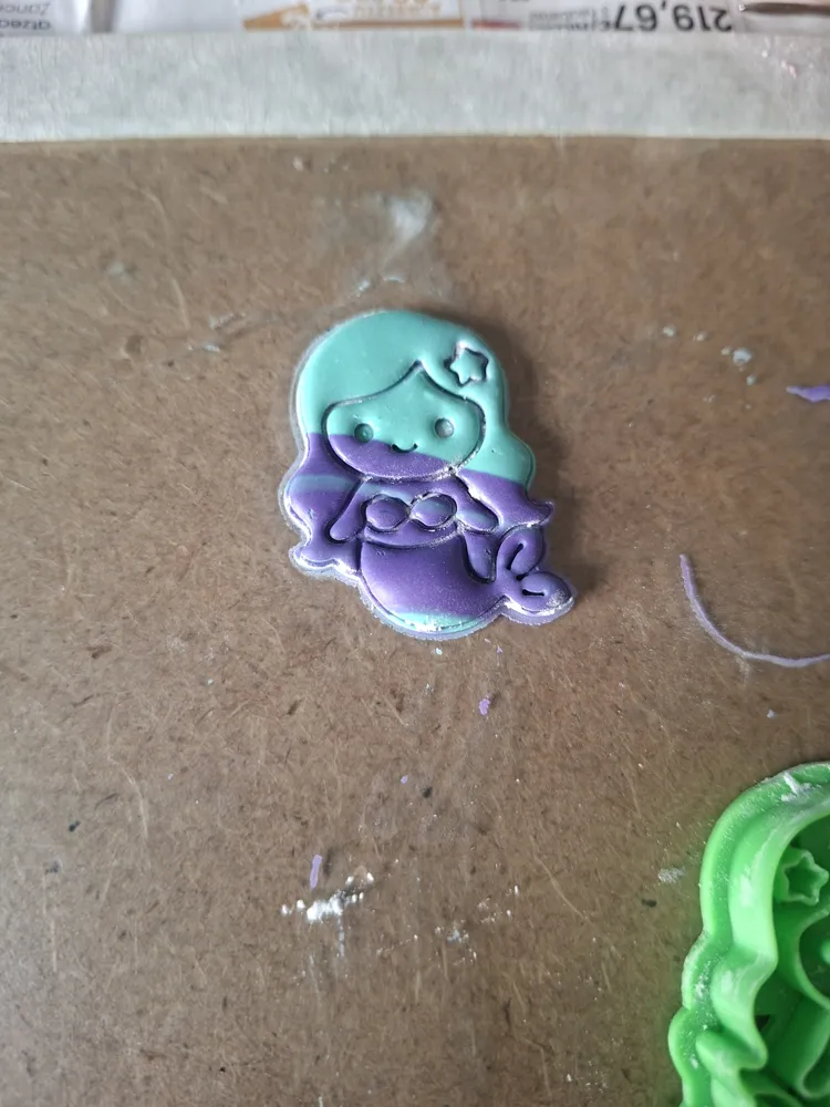 mermaid girl clay cutter - Free 3D Print Model - MakerWorld